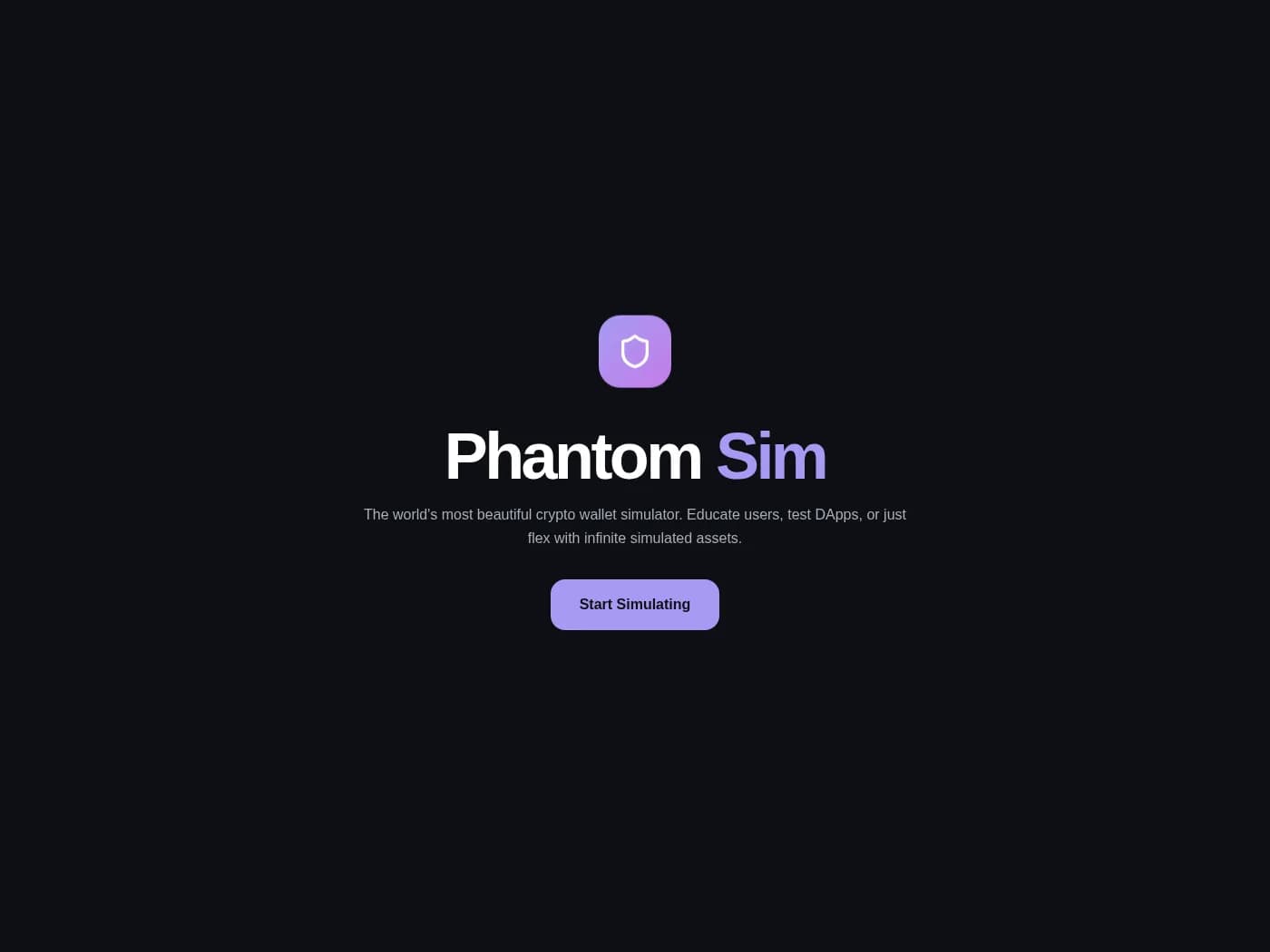 Phantom Wallet Sim