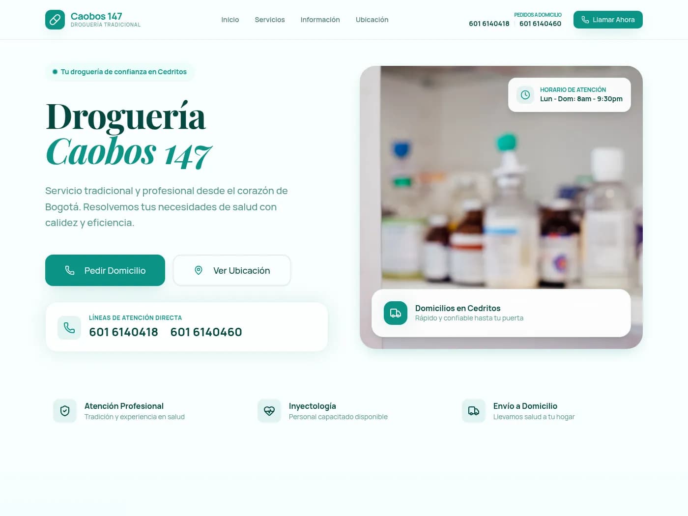 Pharma Landing Page