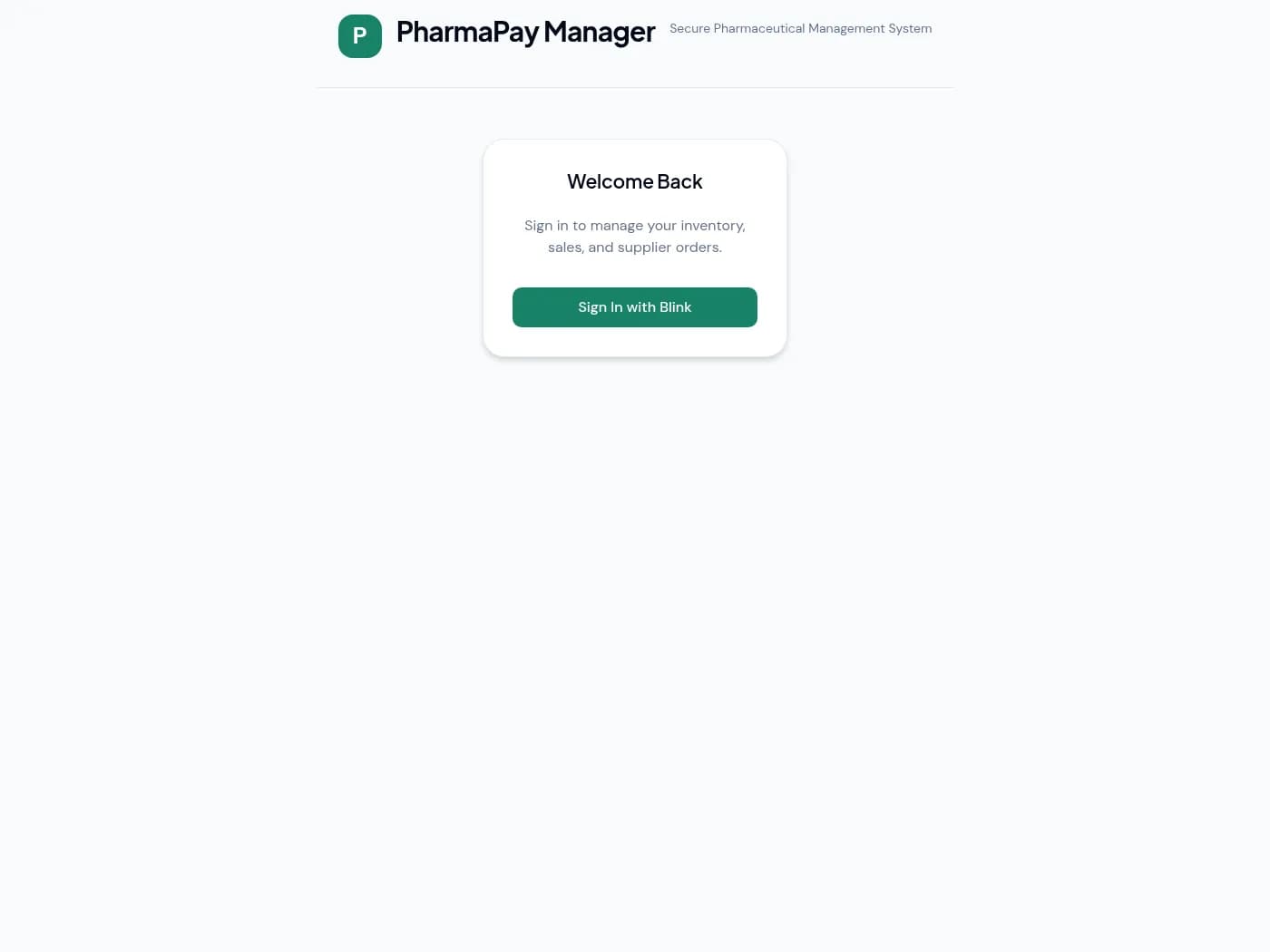 PharmaPay Manager