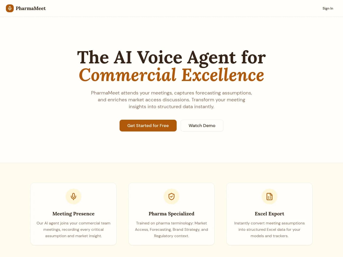 PharmaMeet Voice Agent