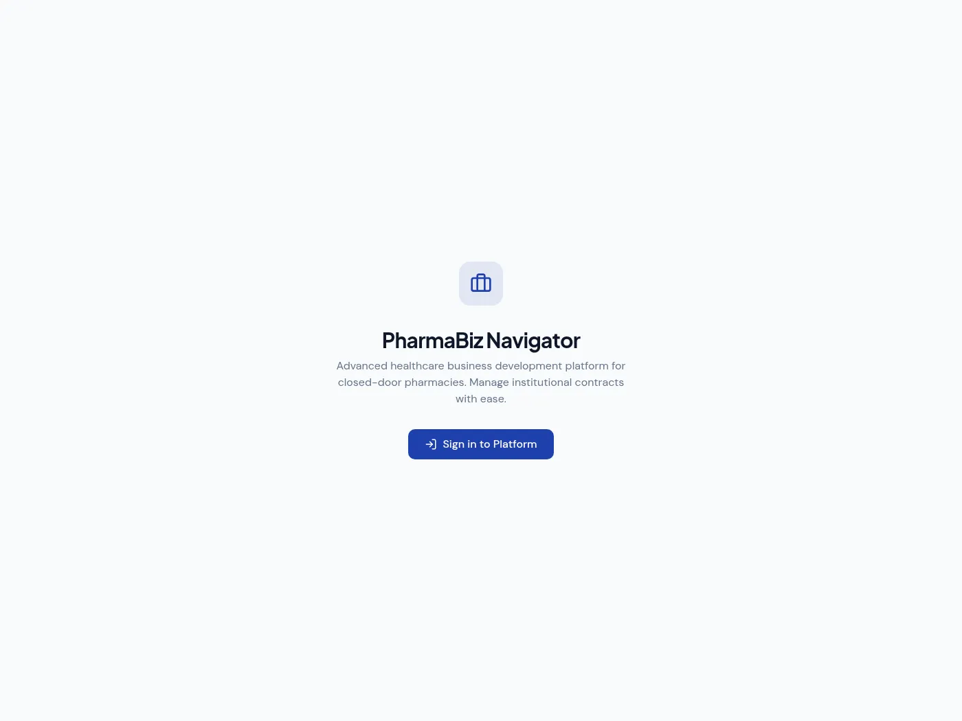 PharmaBiz Navigator