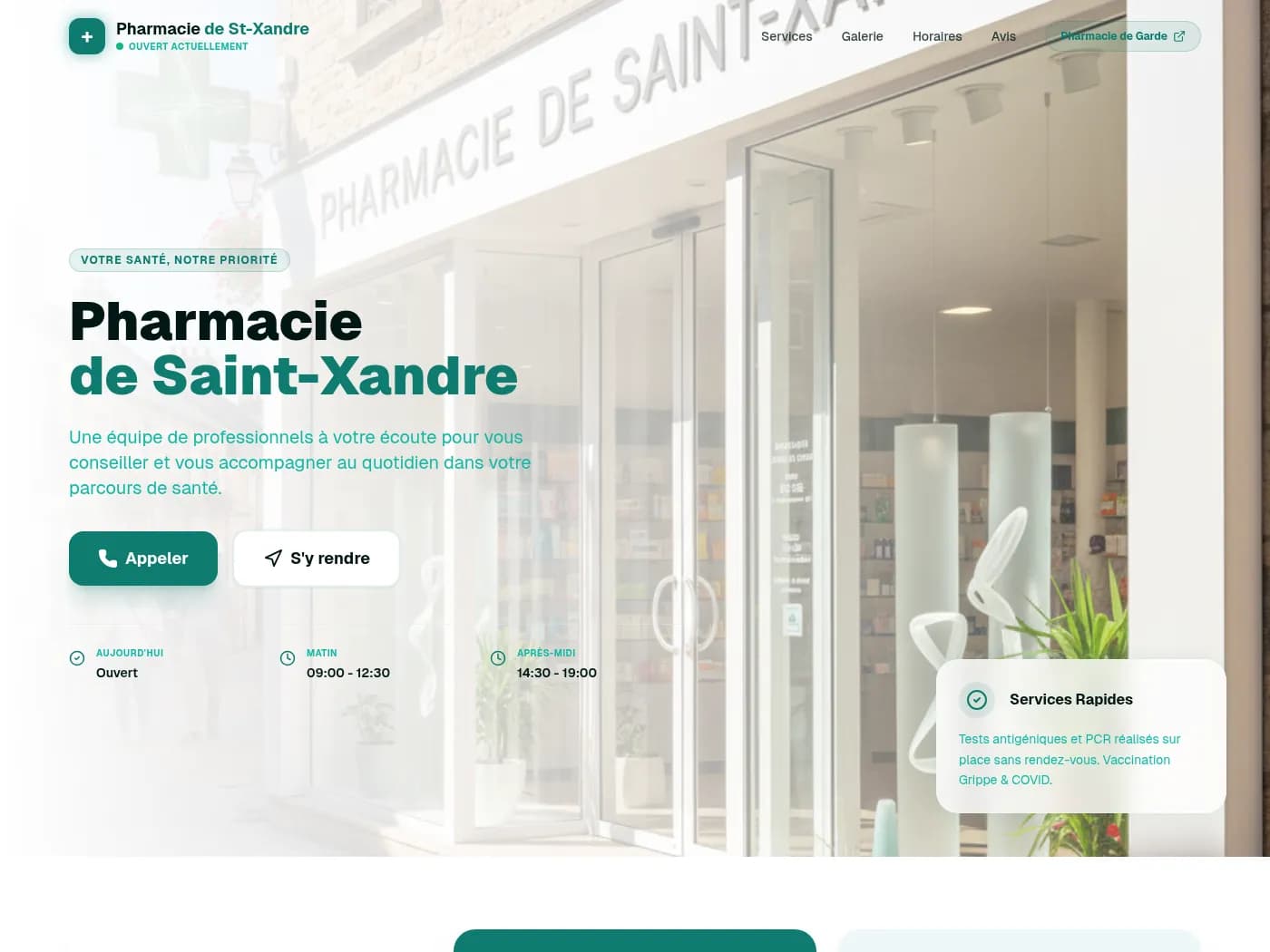 Pharmacie St-Xandre Web