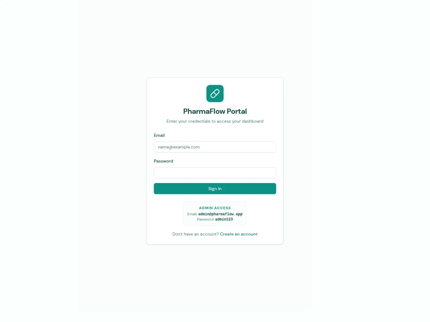 PharmaFlow Portal