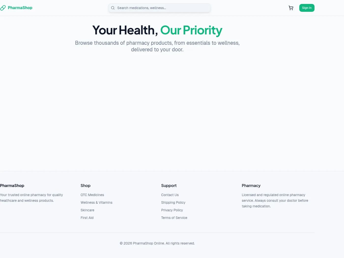 PharmaShop Online