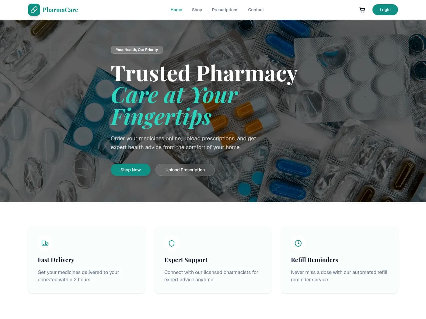Pharmacy Web Portal