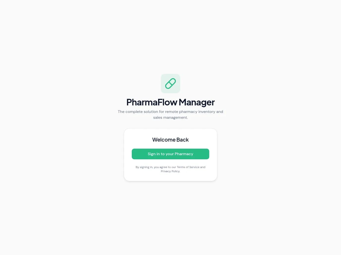 PharmaFlow Manager