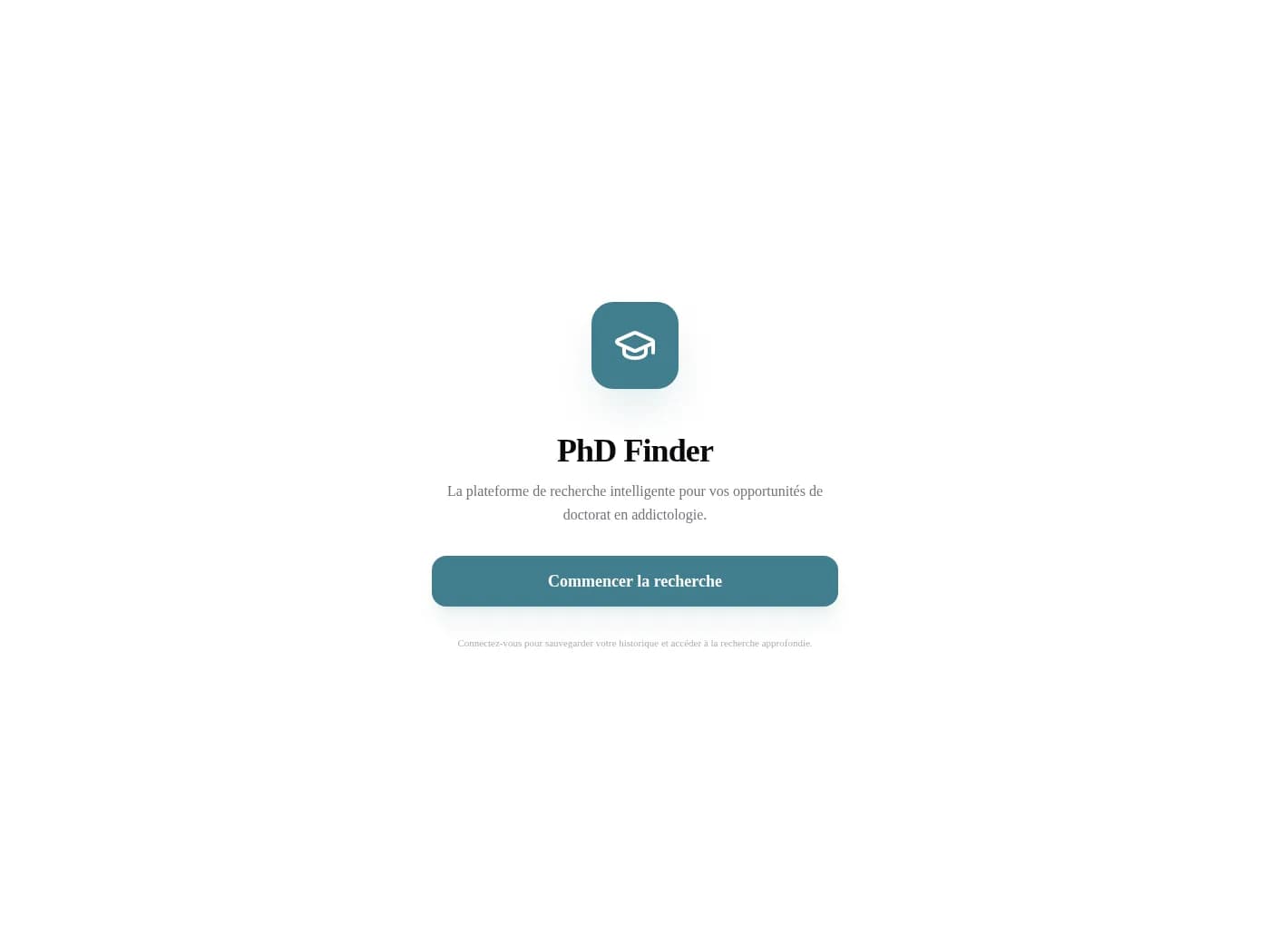 PhD Addictology Finder