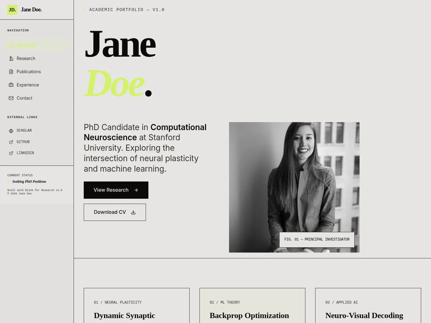 PhD Academic Portfolio
