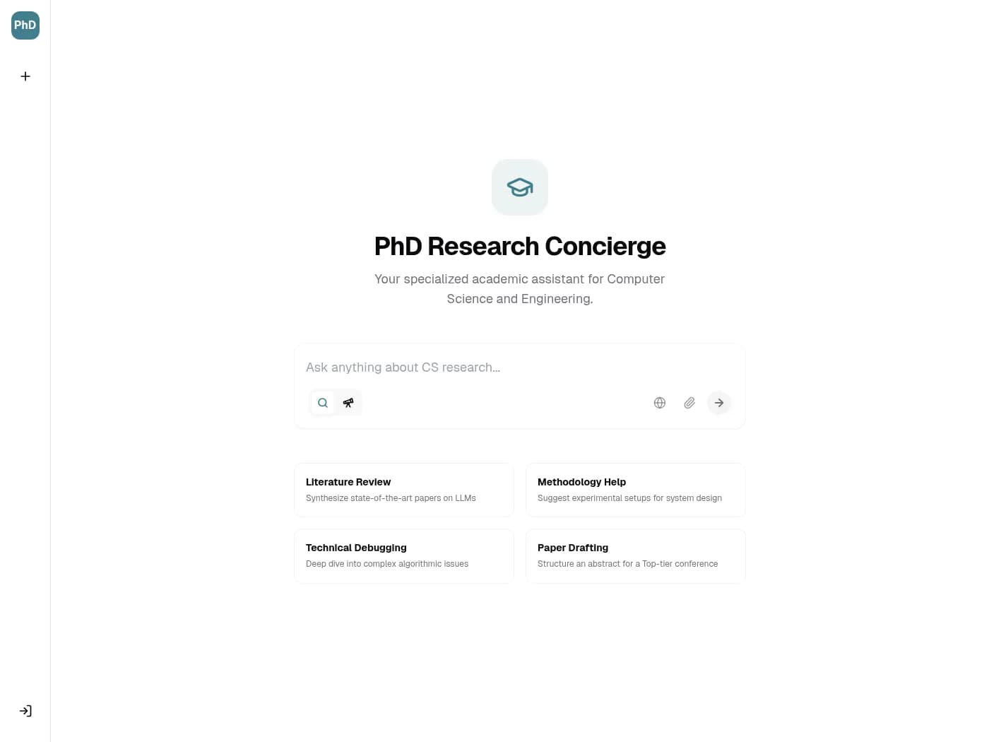 PhDAI Research Concierge