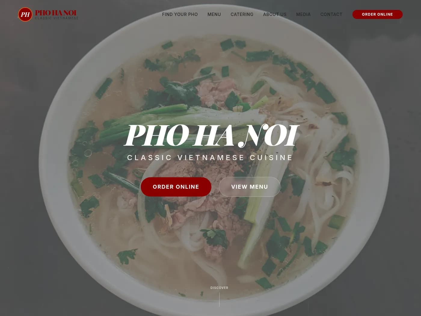 Pho Hanoi Website