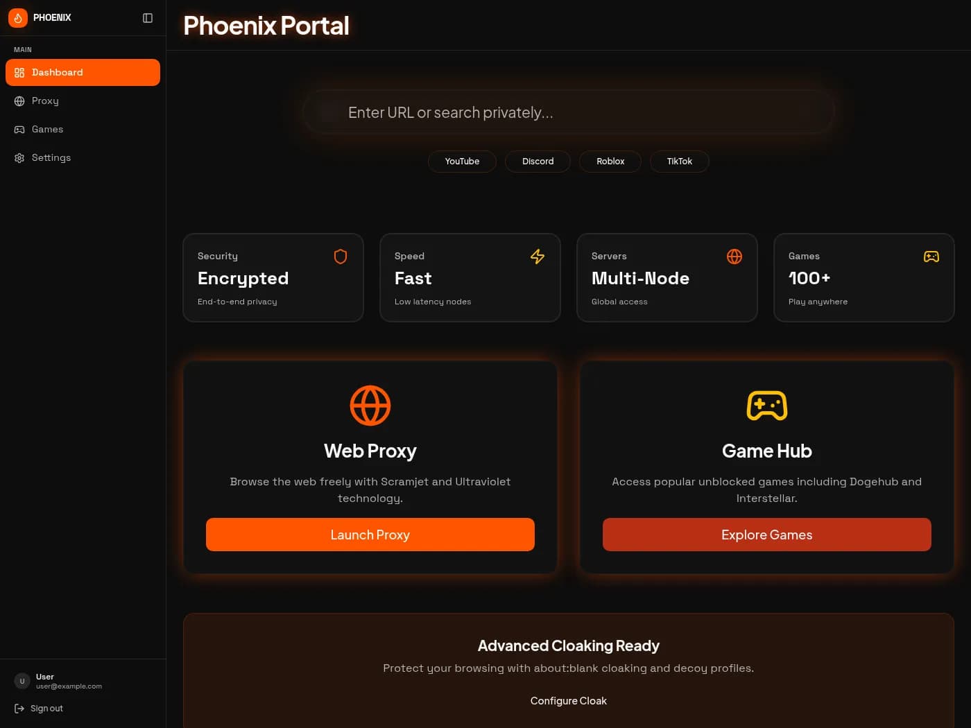 Phoenix Proxy Portal