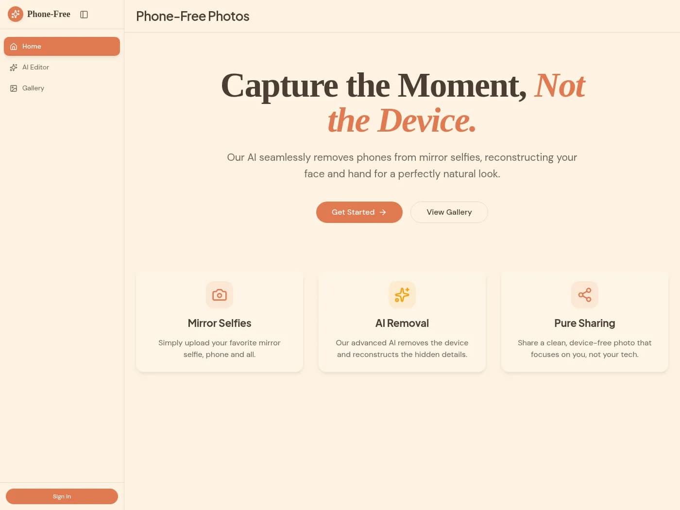 Phone-Free Photos