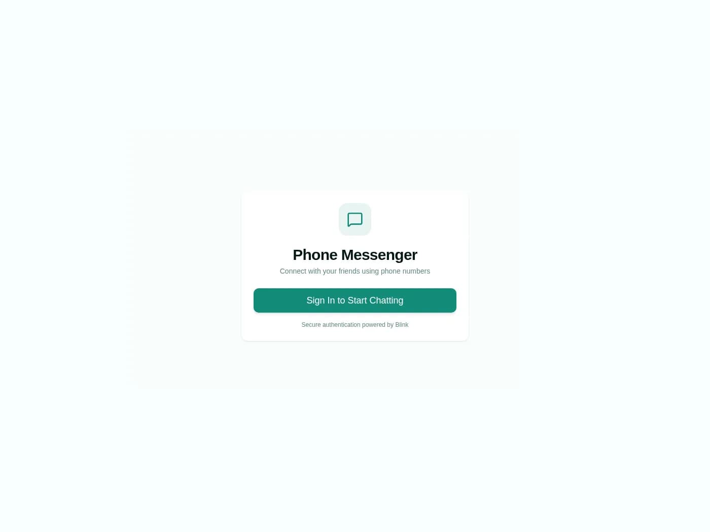 Phone Contact Messenger