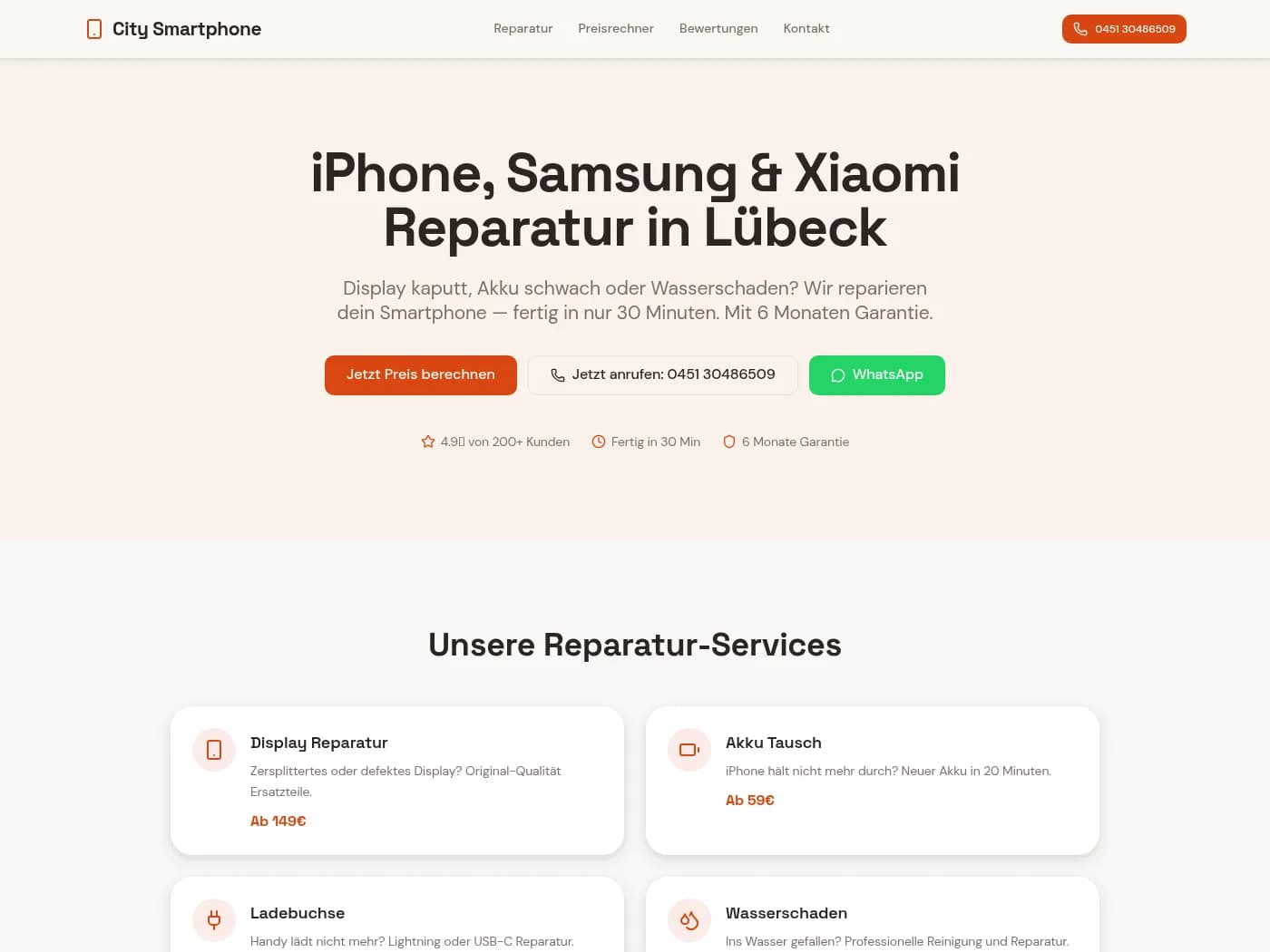 City Phone Repair Page