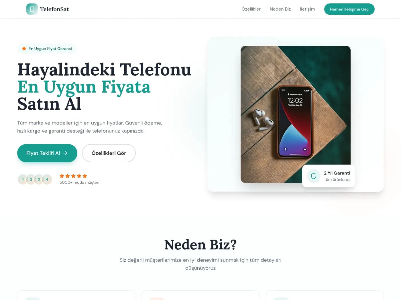 Phone Sale Webpage
