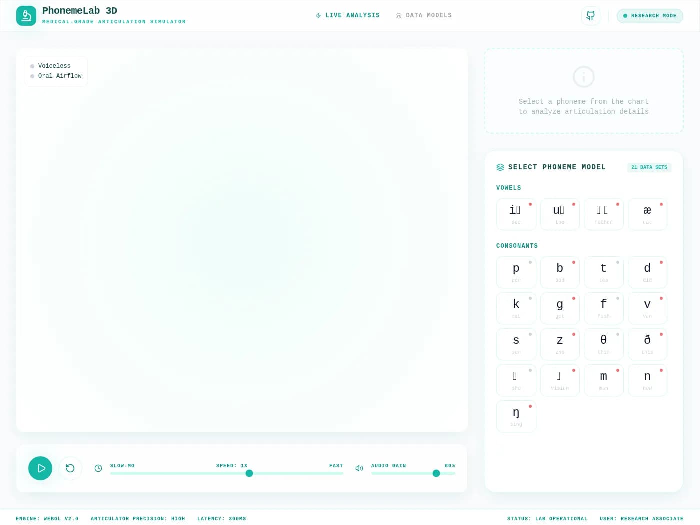 PhonemeLab 3D