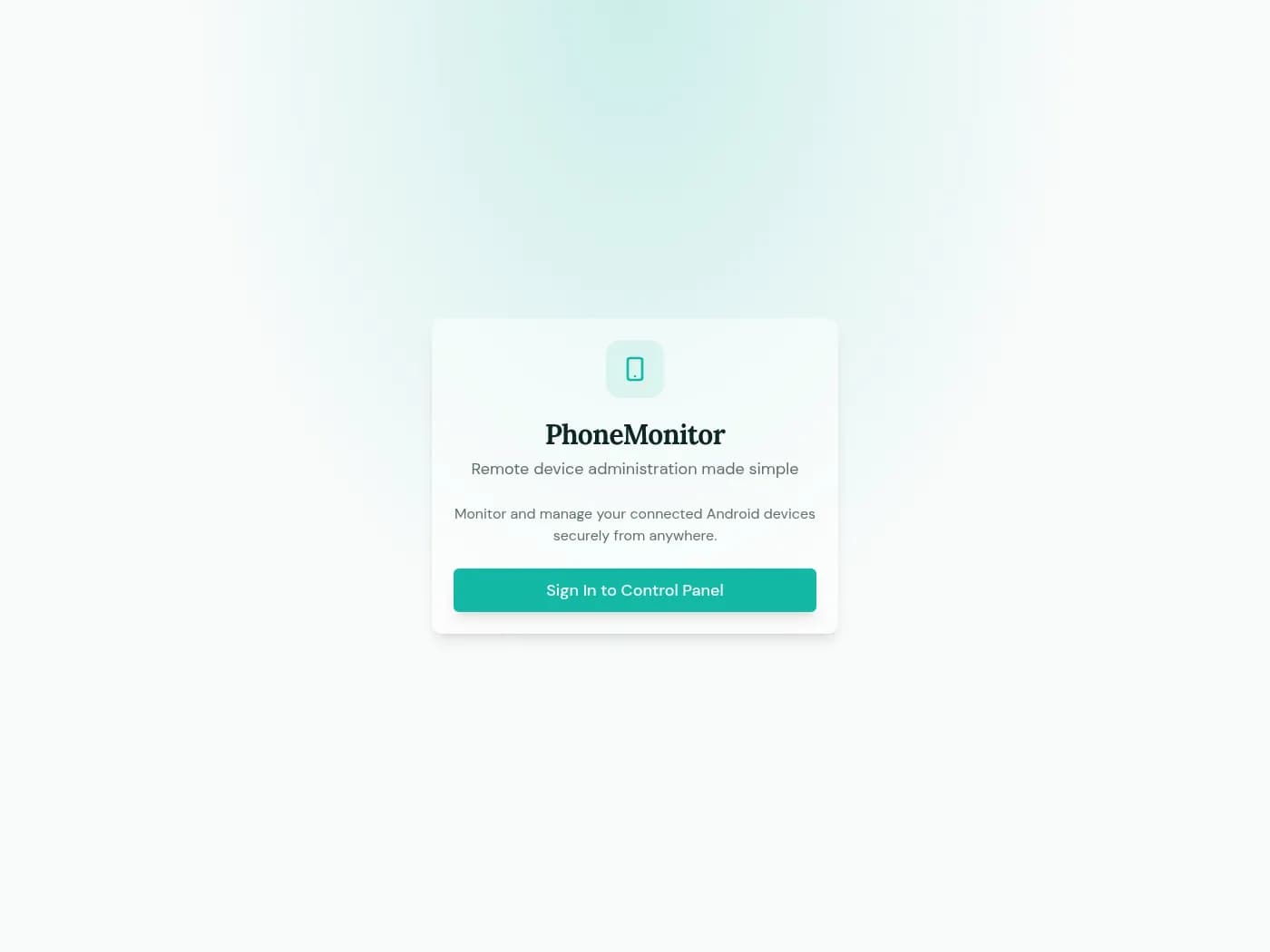 PhoneMonitor Web App