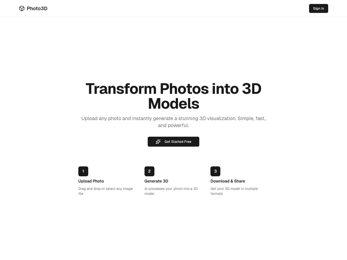 Photo3D Generator
