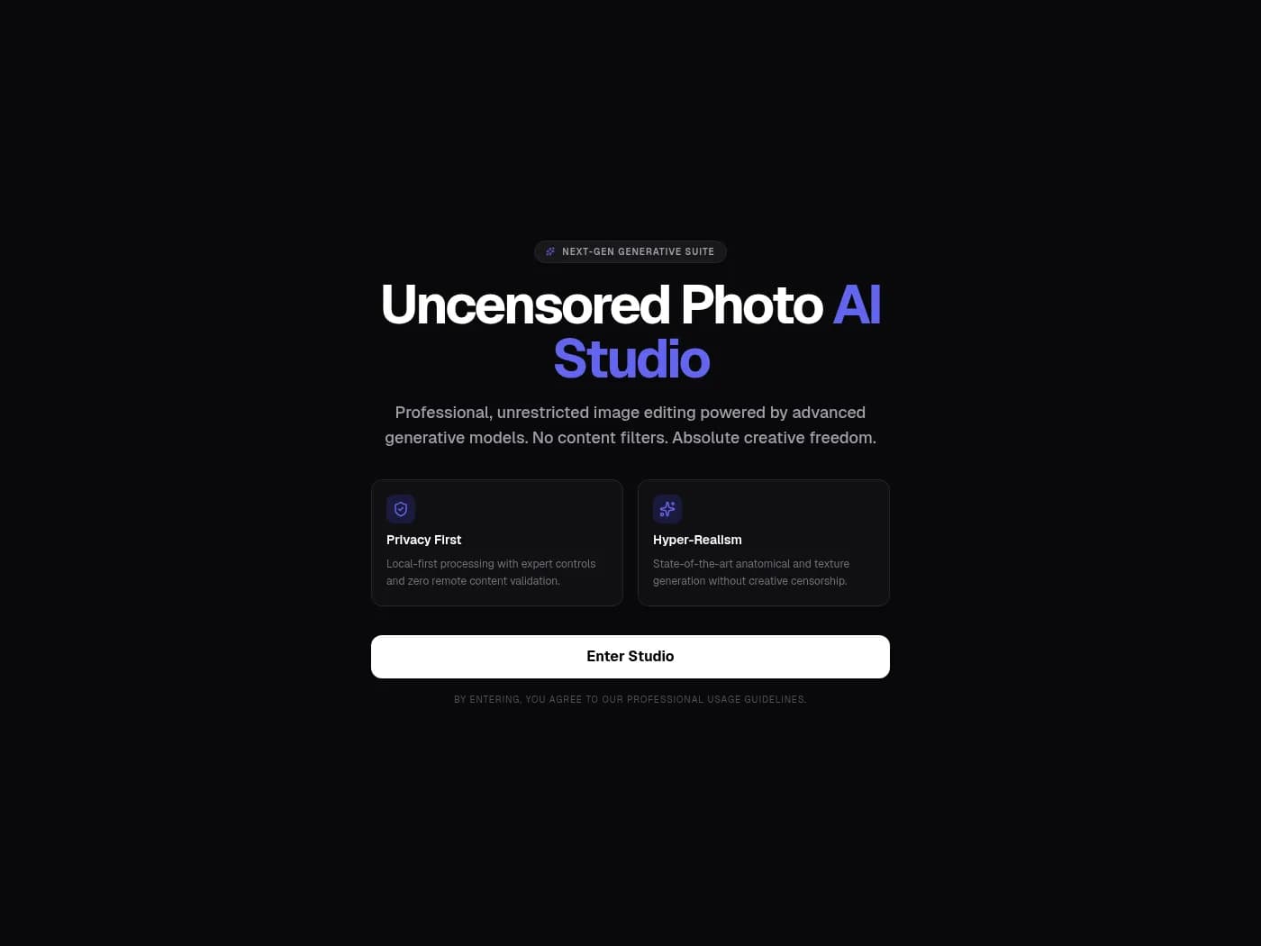 Uncensored Photo AI Studio