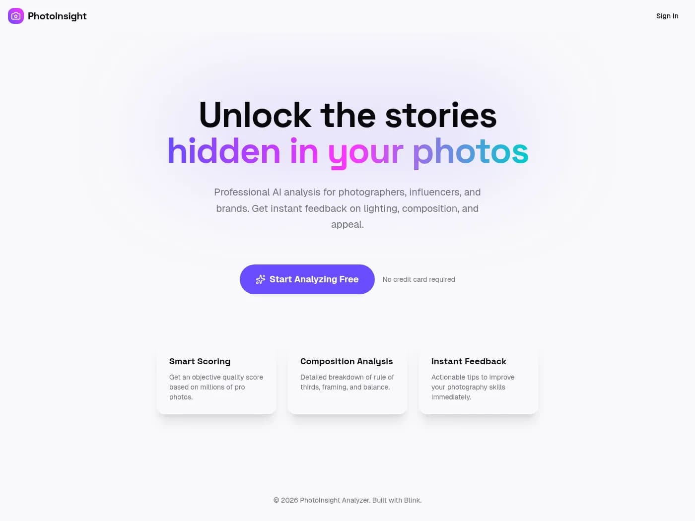 PhotoInsight Analyzer