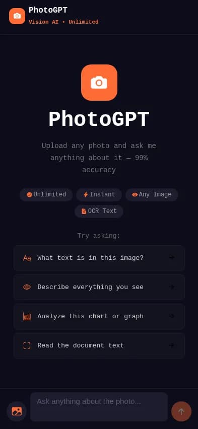 PhotoGPT Chat