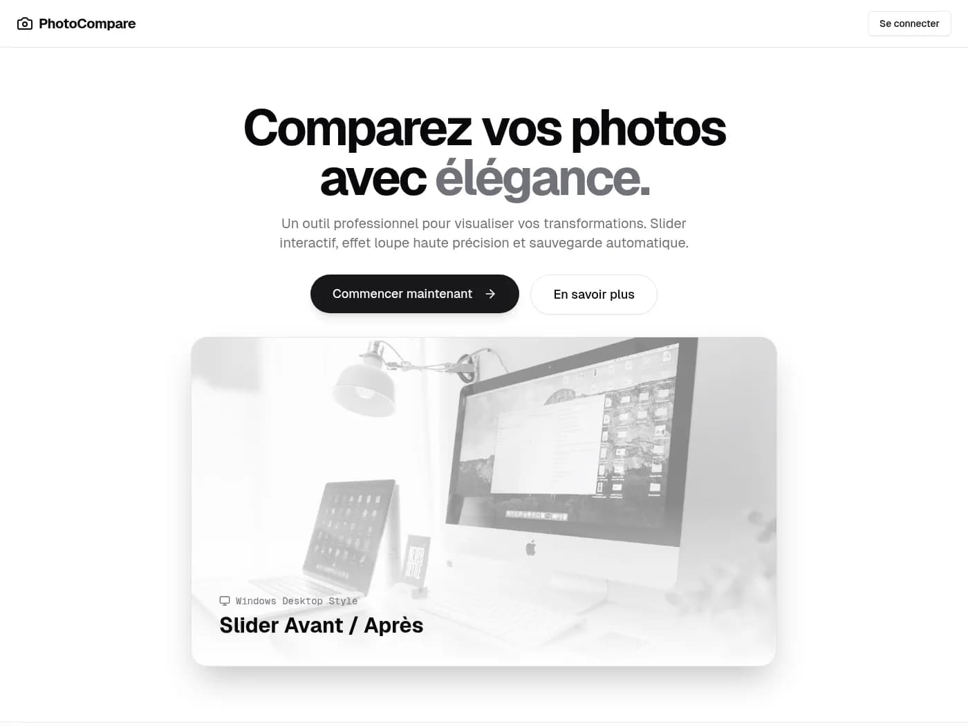 Photo Compare Slider