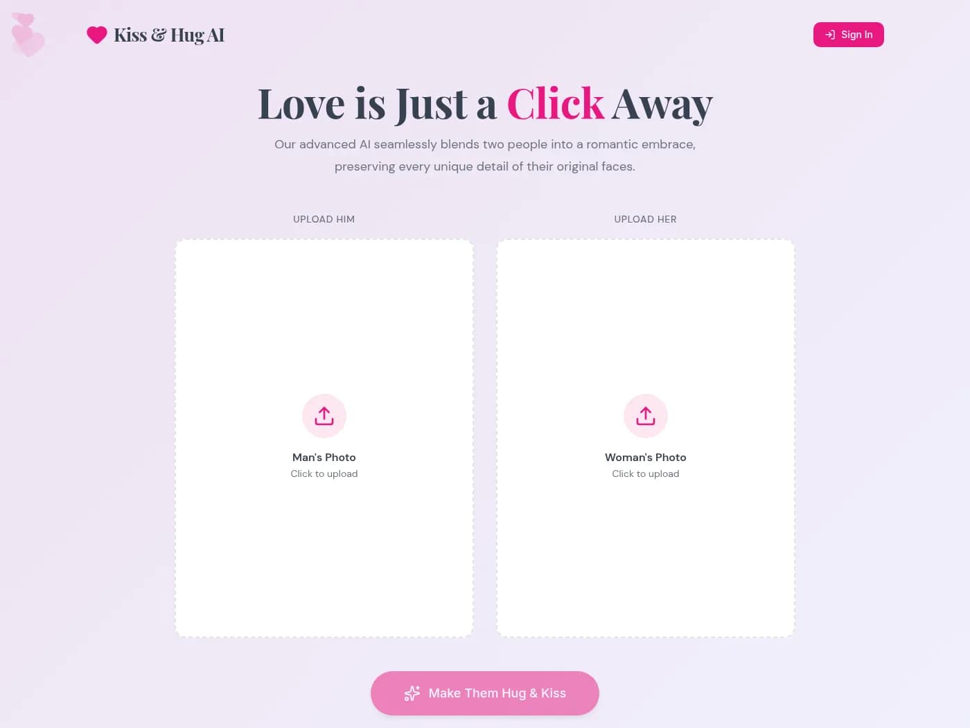 Photo Kiss & Hug Editor