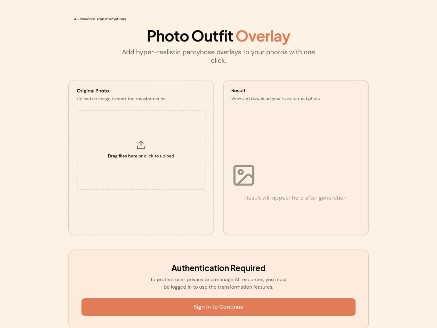 Photo Outfit Overlay