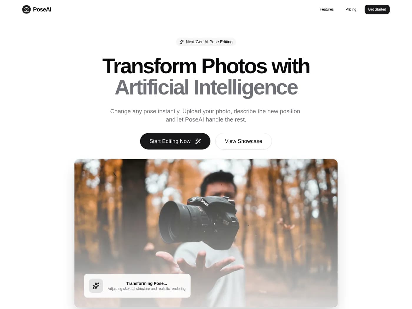 AI Photo Pose Editor