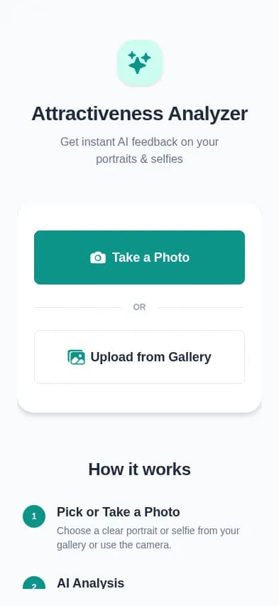 Photo Attractiveness Analyzer
