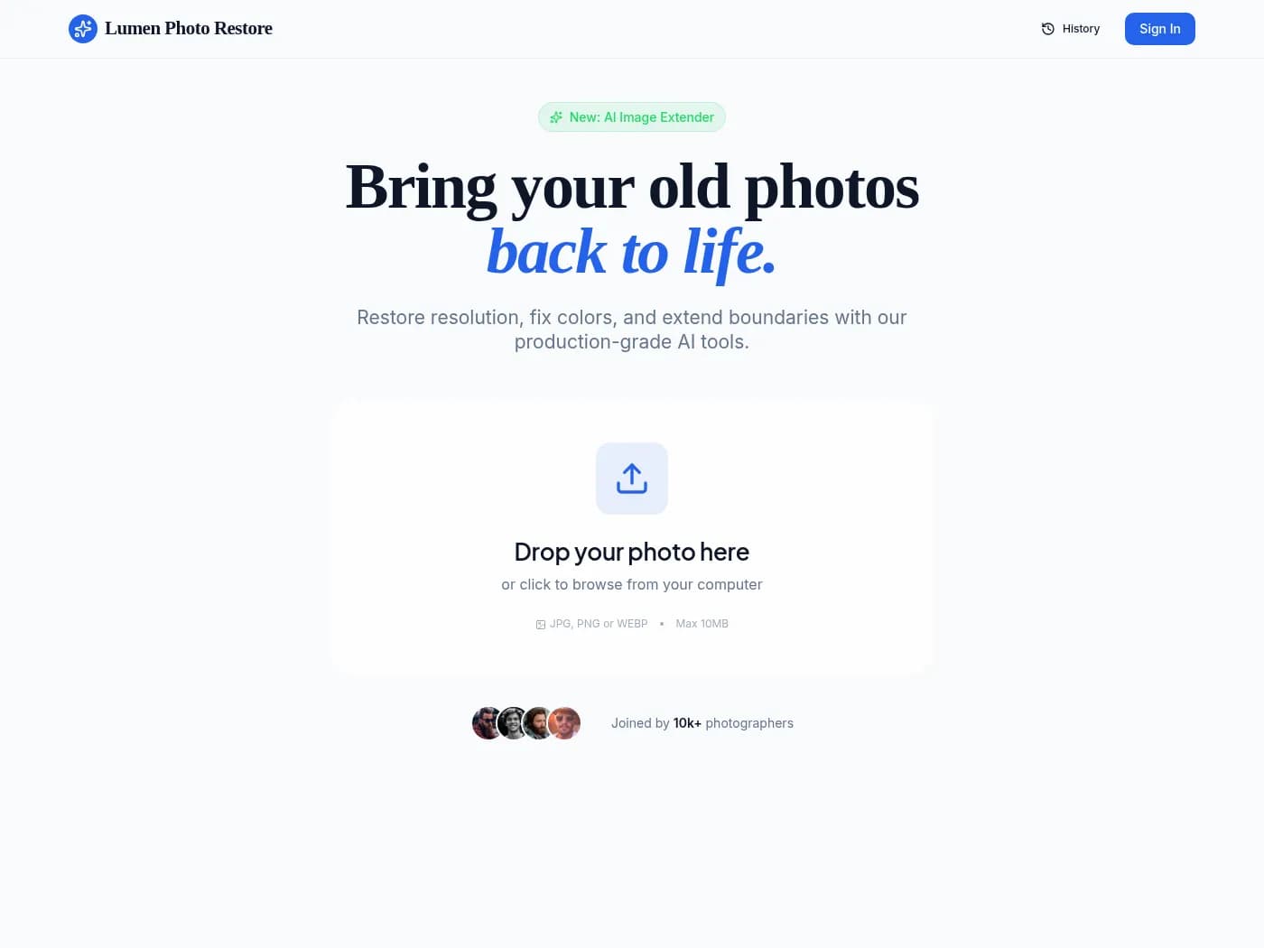 Photo Restore & Extend