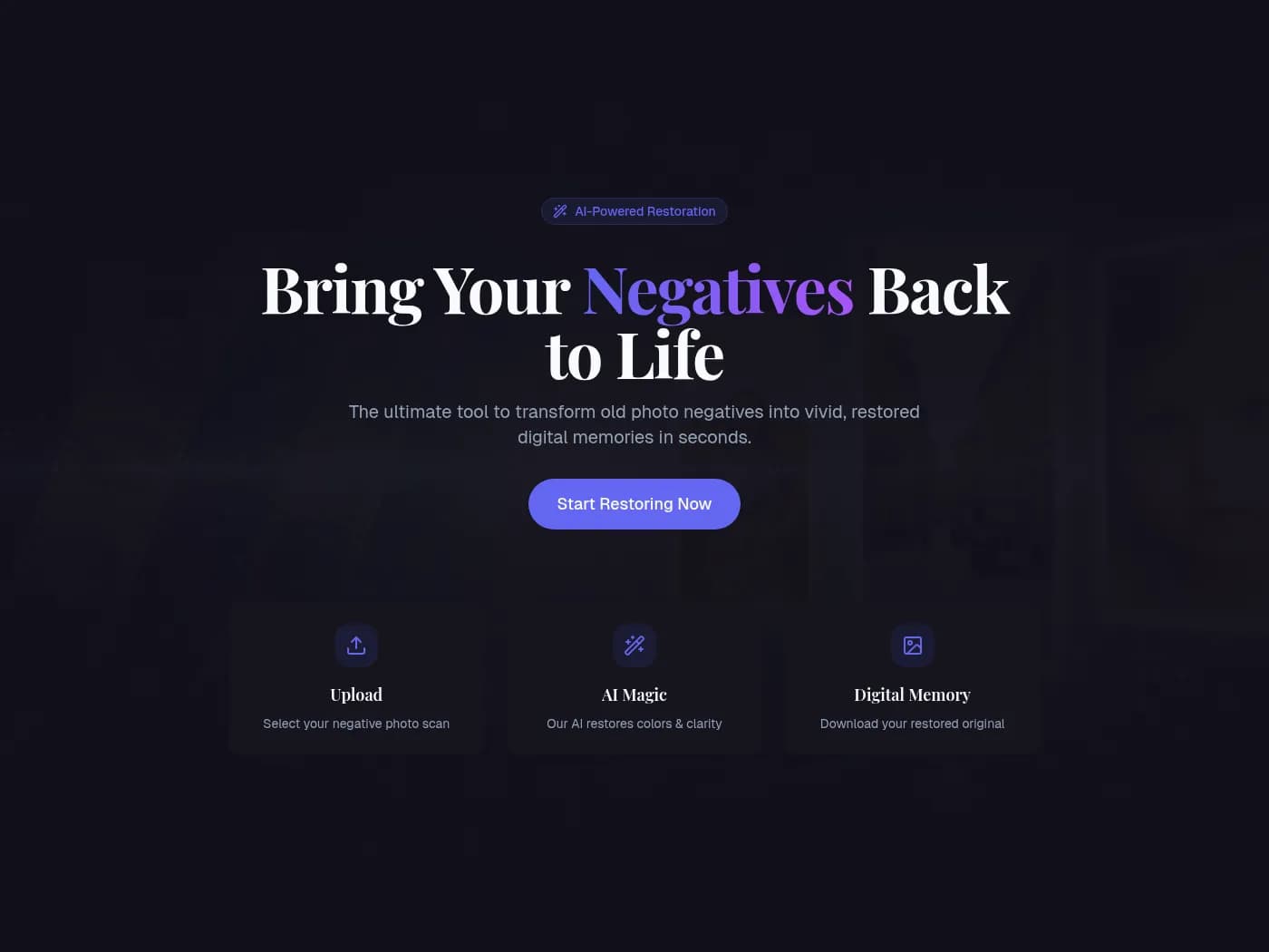 Photo Negative Restorer