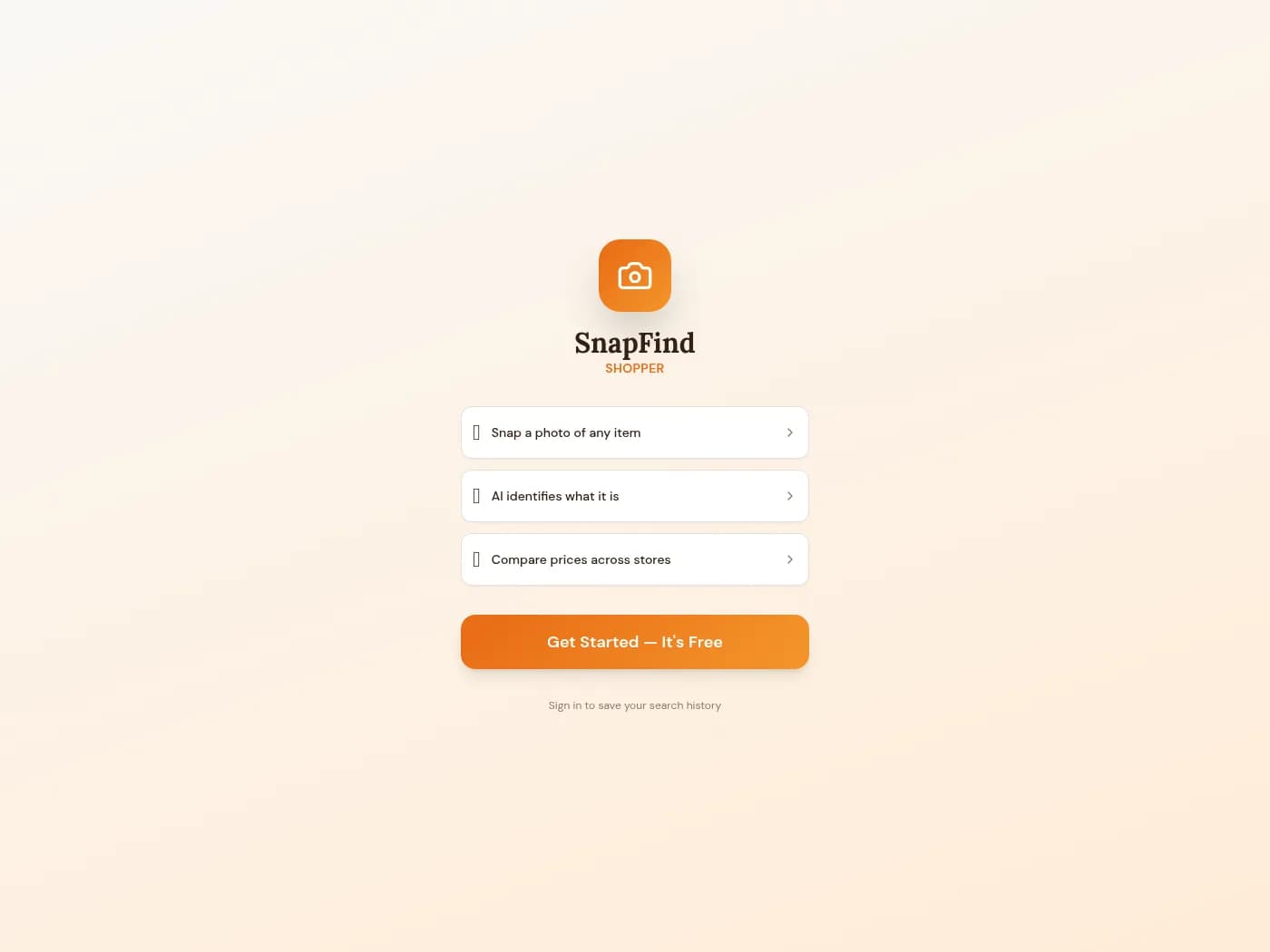SnapFind Shopper