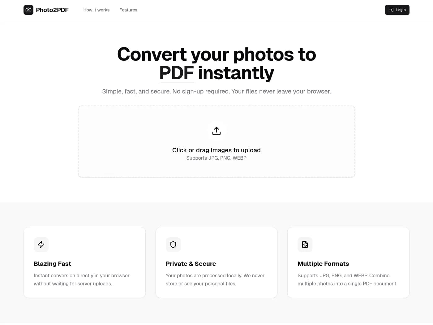 Photo2PDF Converter