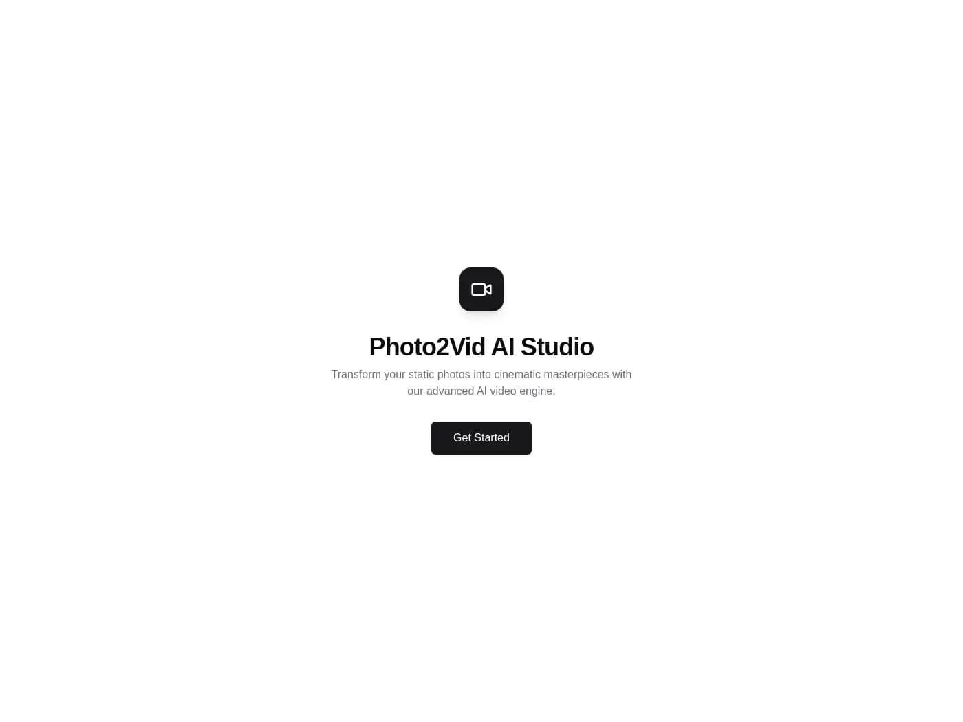 Photo2Vid AI Studio