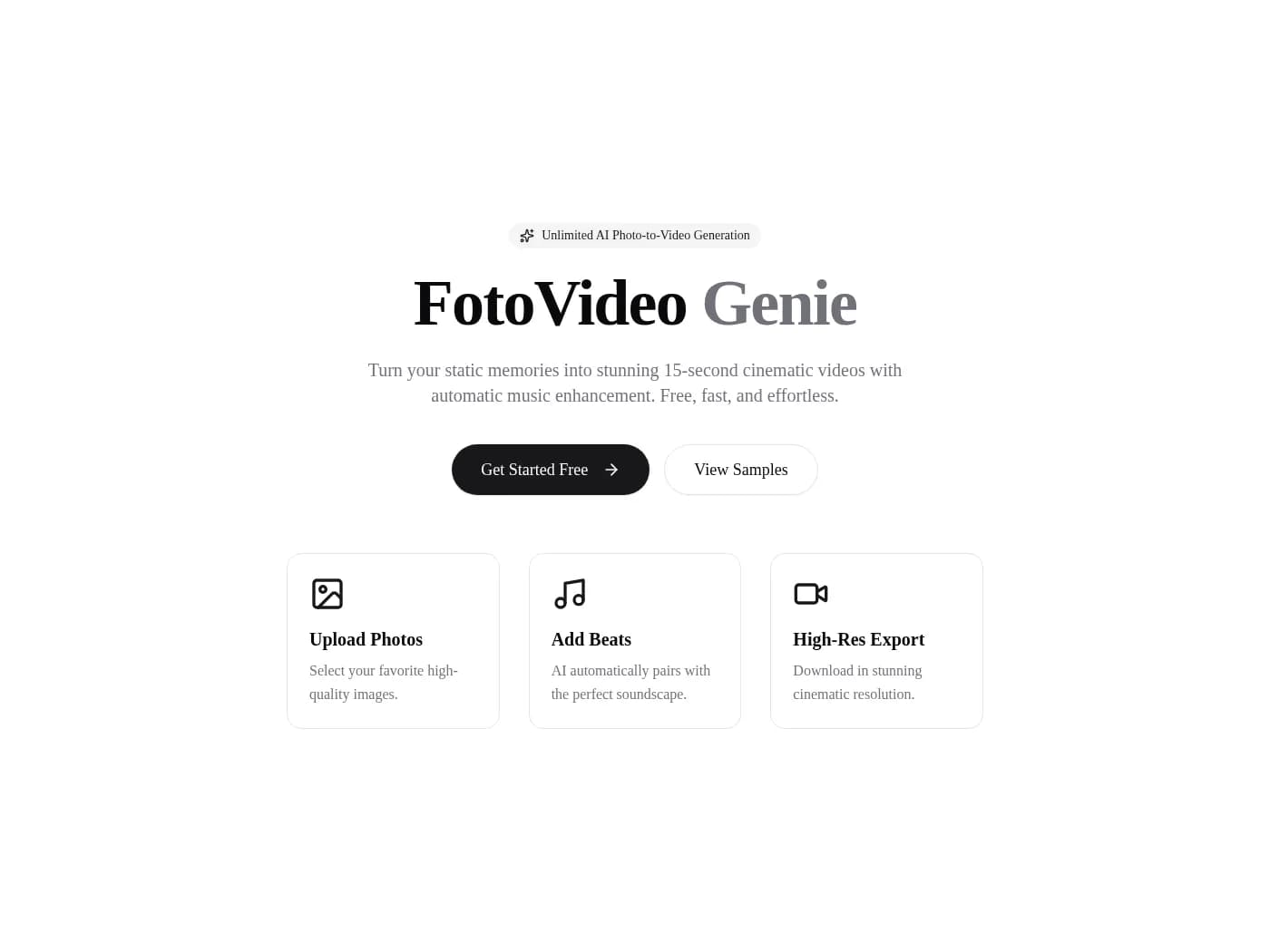 FotoVideo Genie