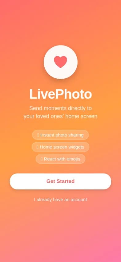 LivePhoto Widget Messenger