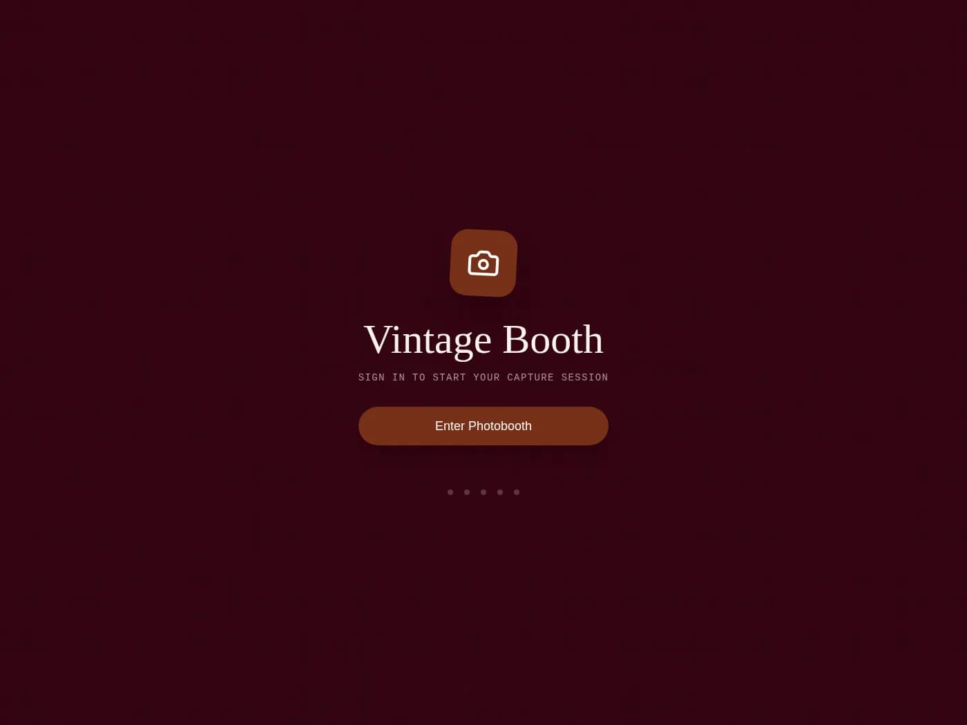 PhotoBooth Web App