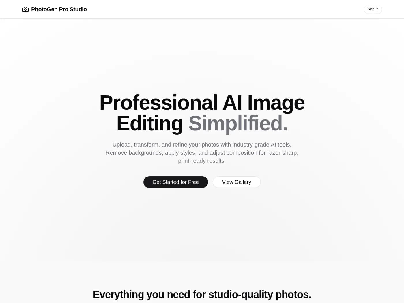 PhotoGen Pro Studio