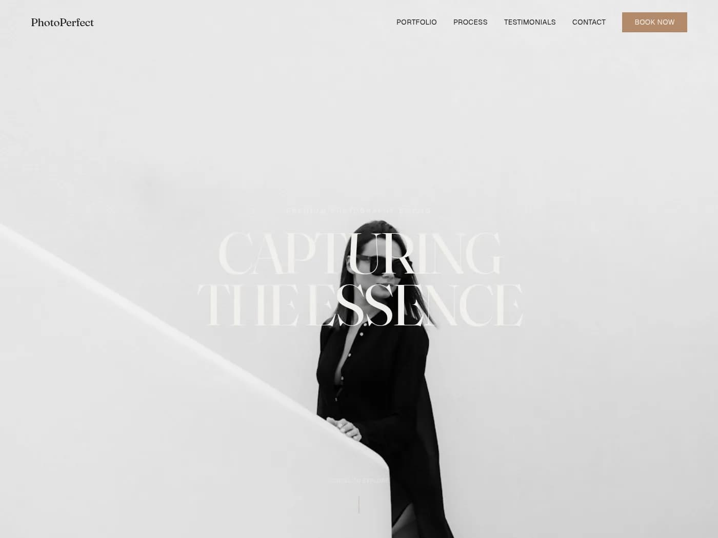 PhotoPerfect Landing Page
