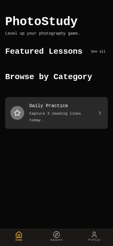 PhotoStudy App