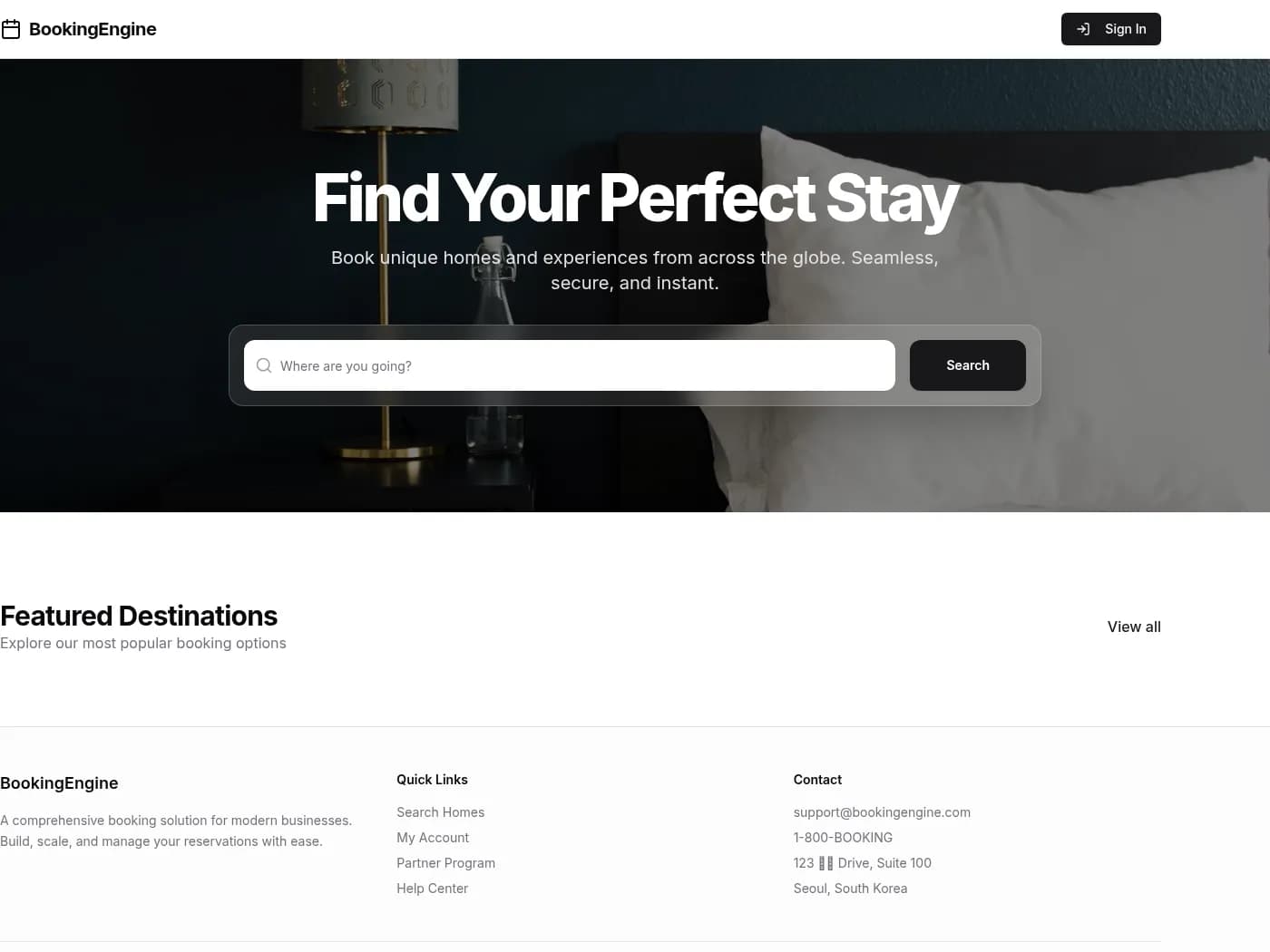 PHP Booking Engine
