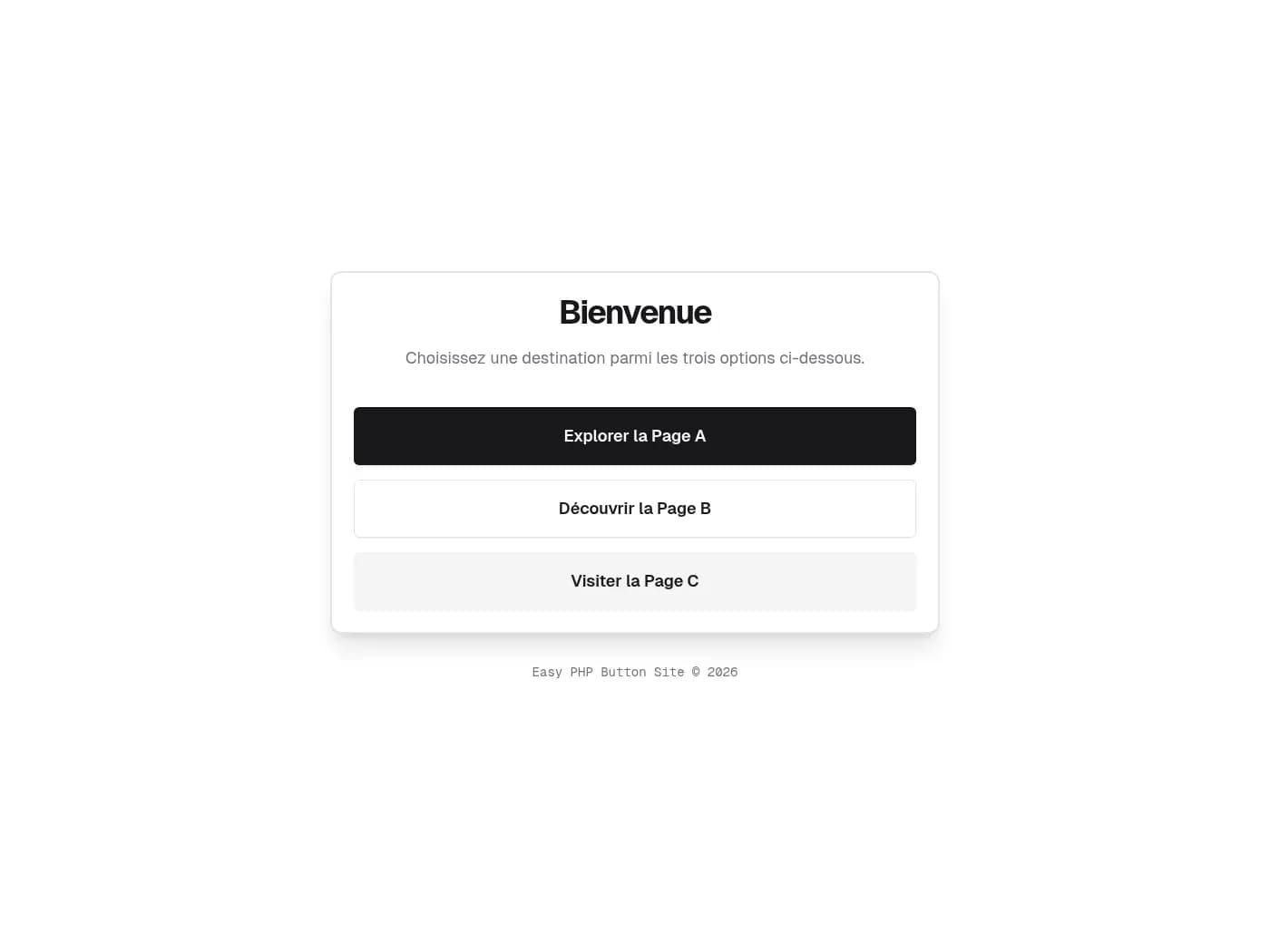 Easy PHP Button Site