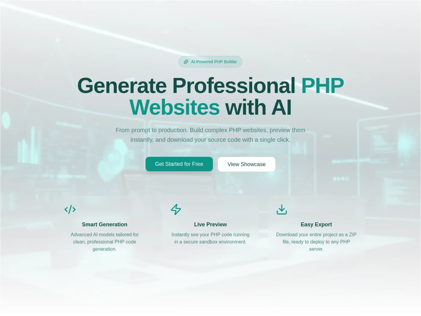 PHP Code AI Builder