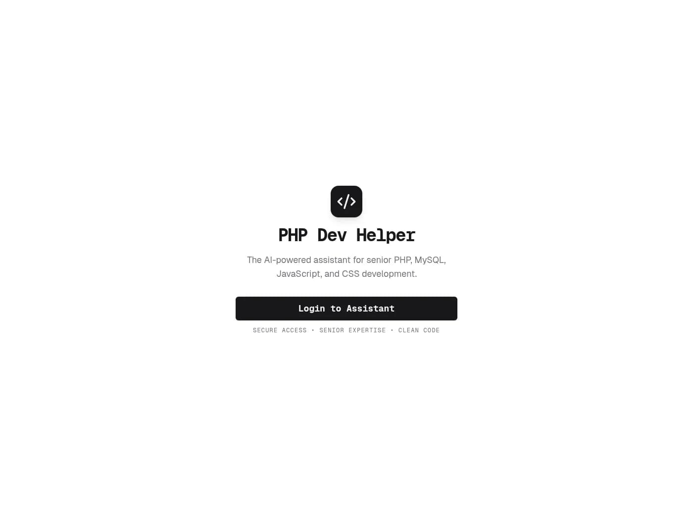 PHP Dev Assistant