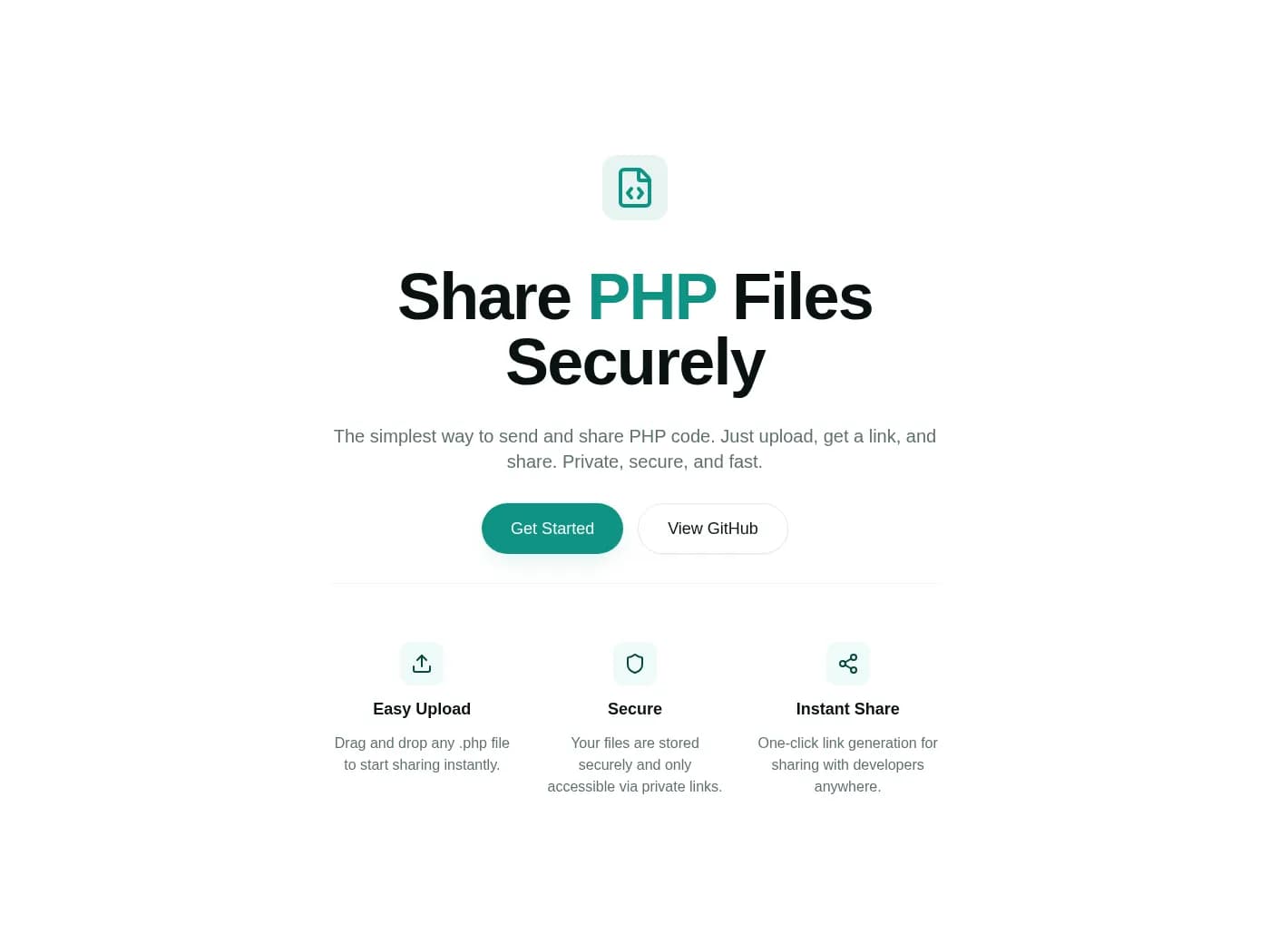 PHP File Sender