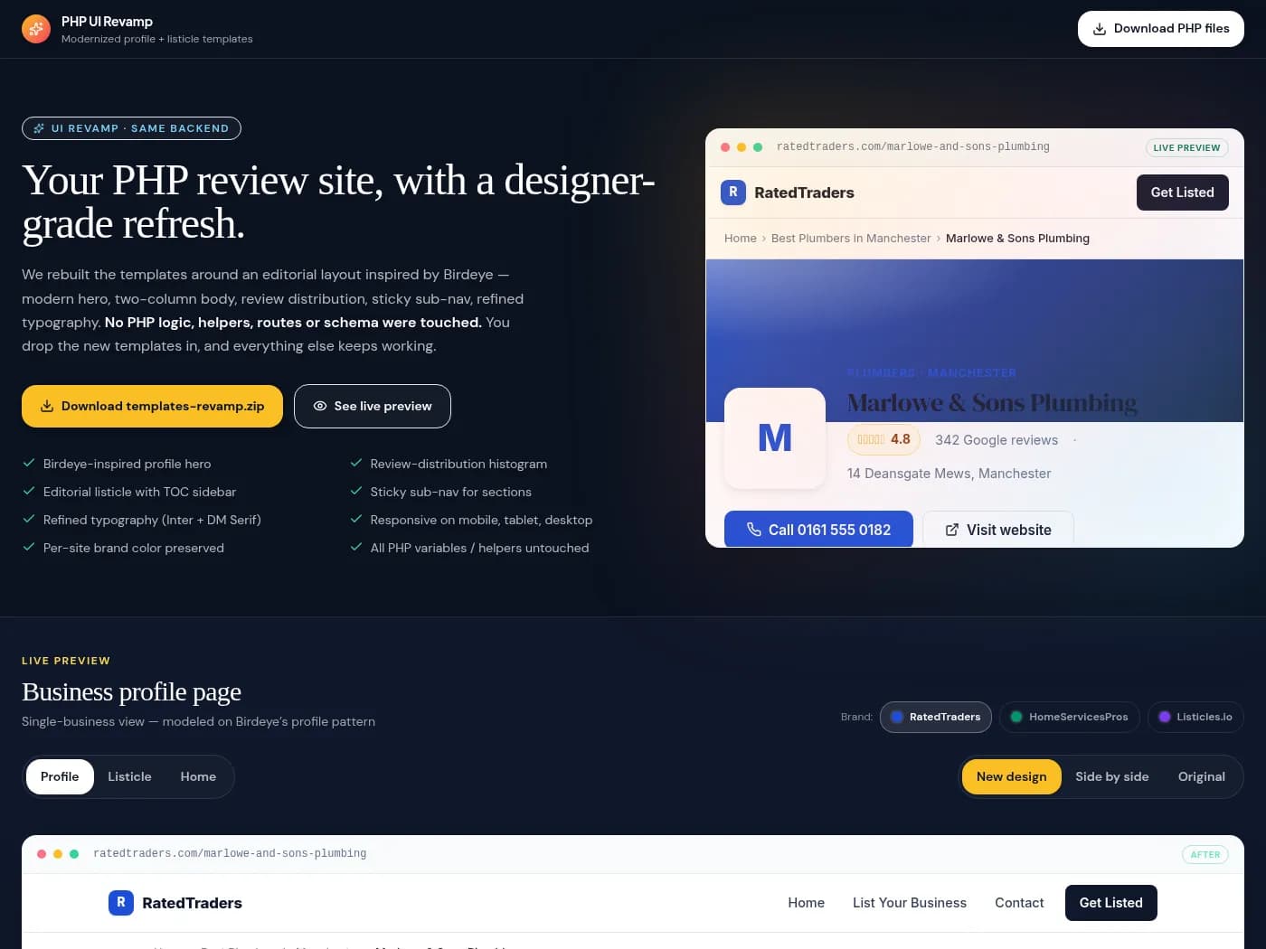 Modern Profile UI Revamp