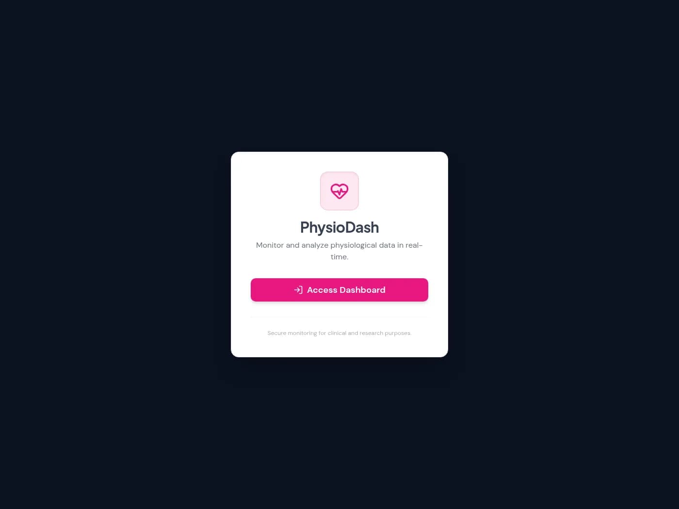 Physio Data Dashboard