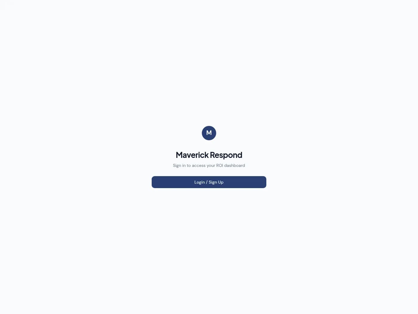 Maverick Rapid Respond Dashboard