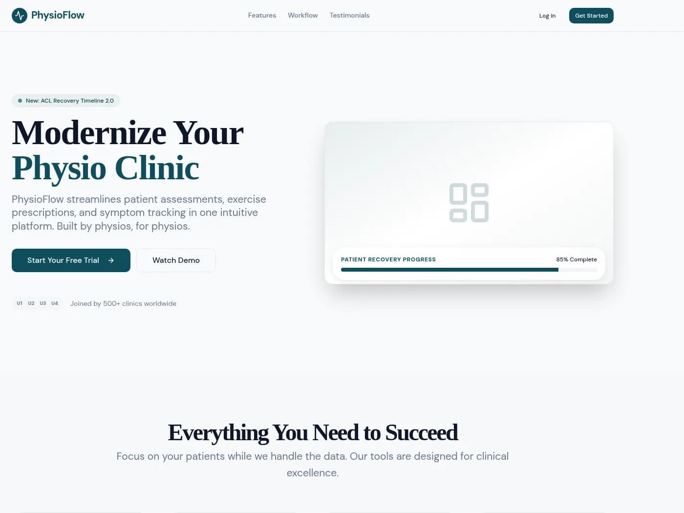 PhysioFlow Clinic Platform